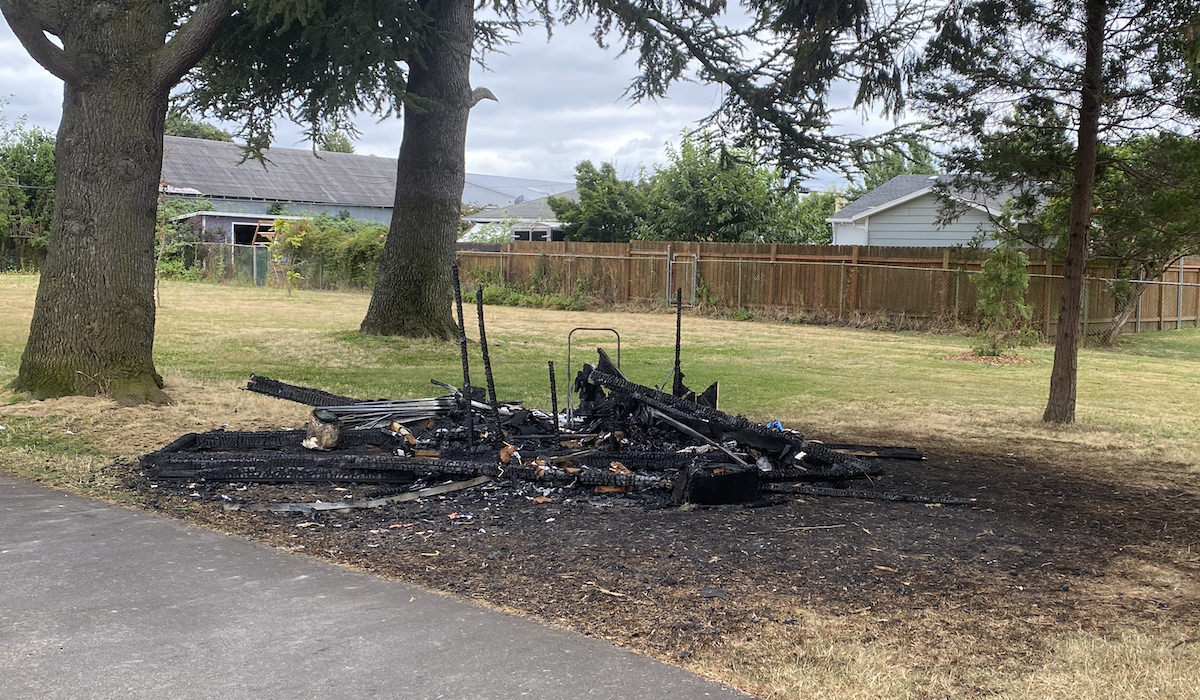 Shed Fire Harrison Park – Montavilla News